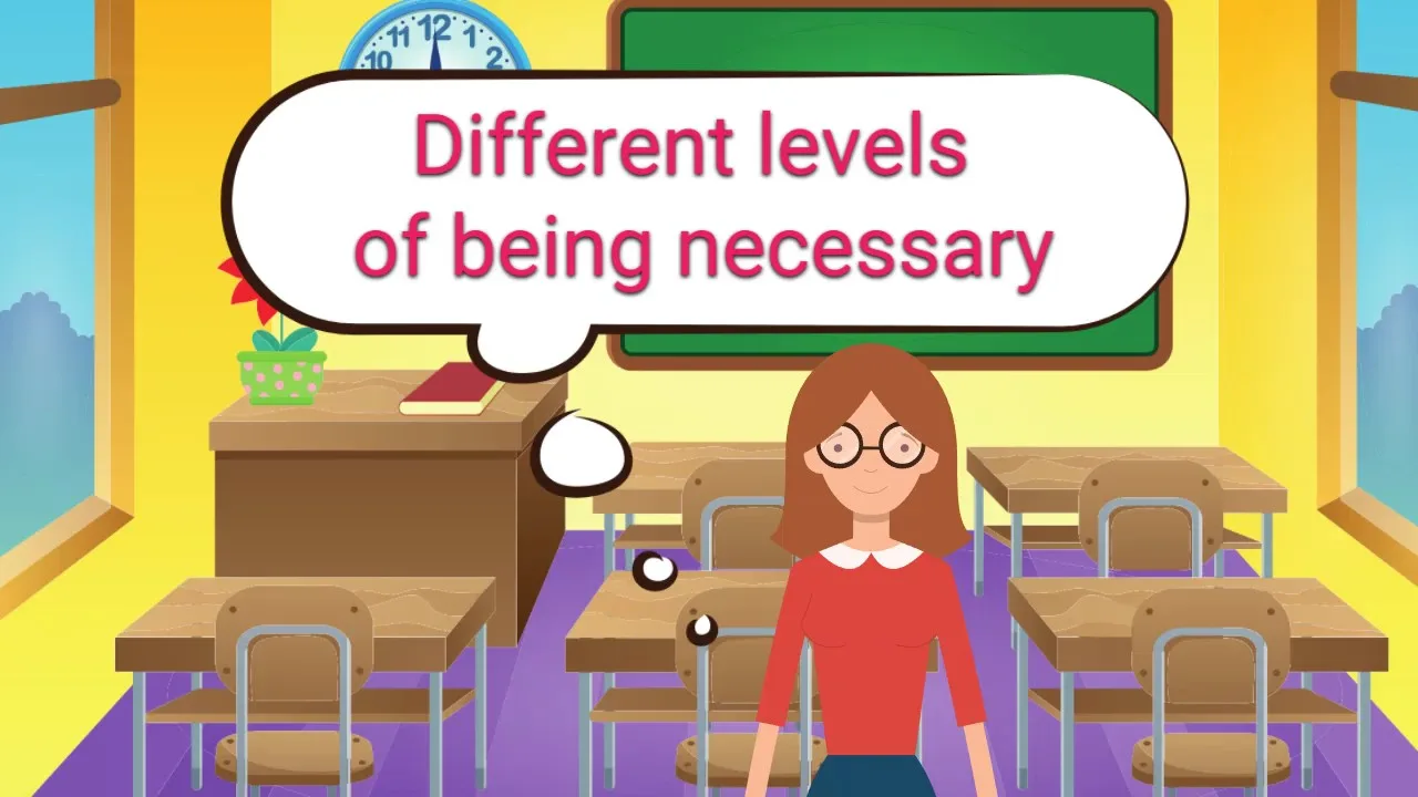 Different levels of being necessary – Global-Learning.ro